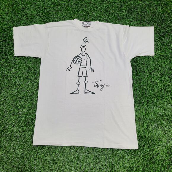 Thiny | Shirts | Vintage 997 Thiny Volleyball Stick Figure Tshirt ...